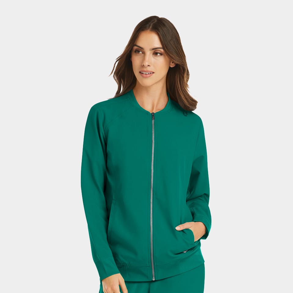 Women's Warm-Up Zip Jacket | 5061 | Greg's Uniforms - Medical Scrubs ...